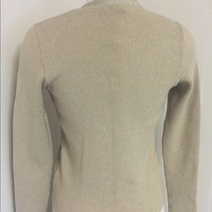 Moschino | Sweaters | Moschino Metallic Gold Cardigan With A Bow | Poshmark